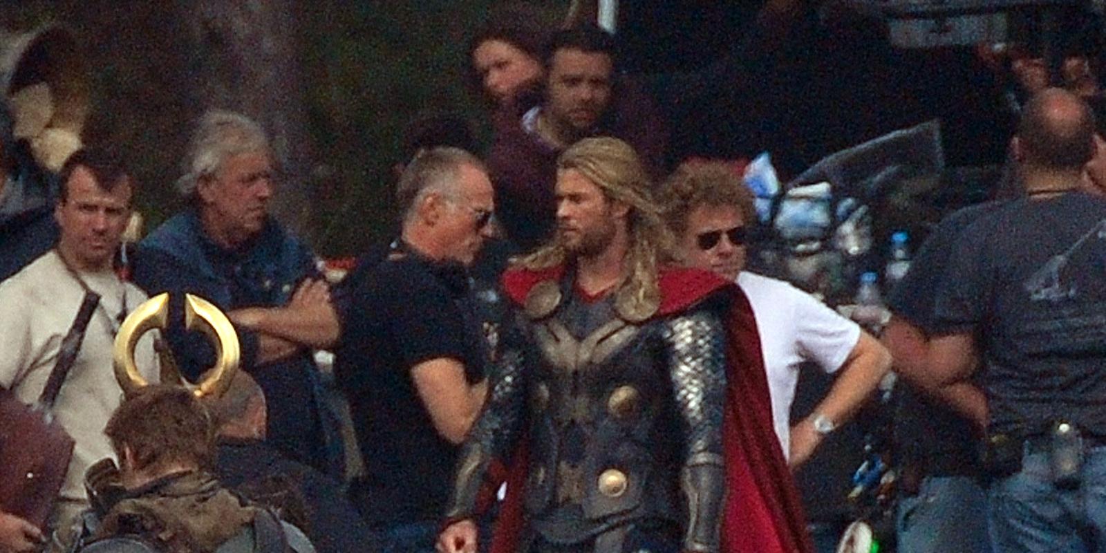 Movies: Chris Hemsworth on set of Thor 2