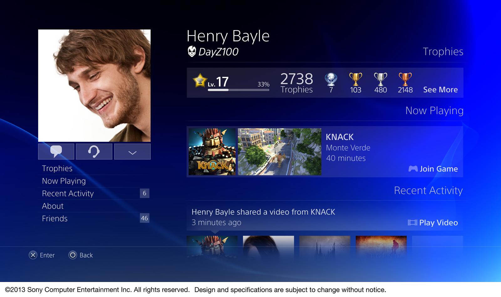 Gaming: PlayStation 4 Menu screens in pictures