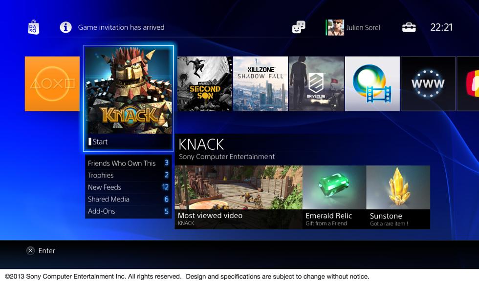 Gaming: PlayStation 4 Menu screens in pictures