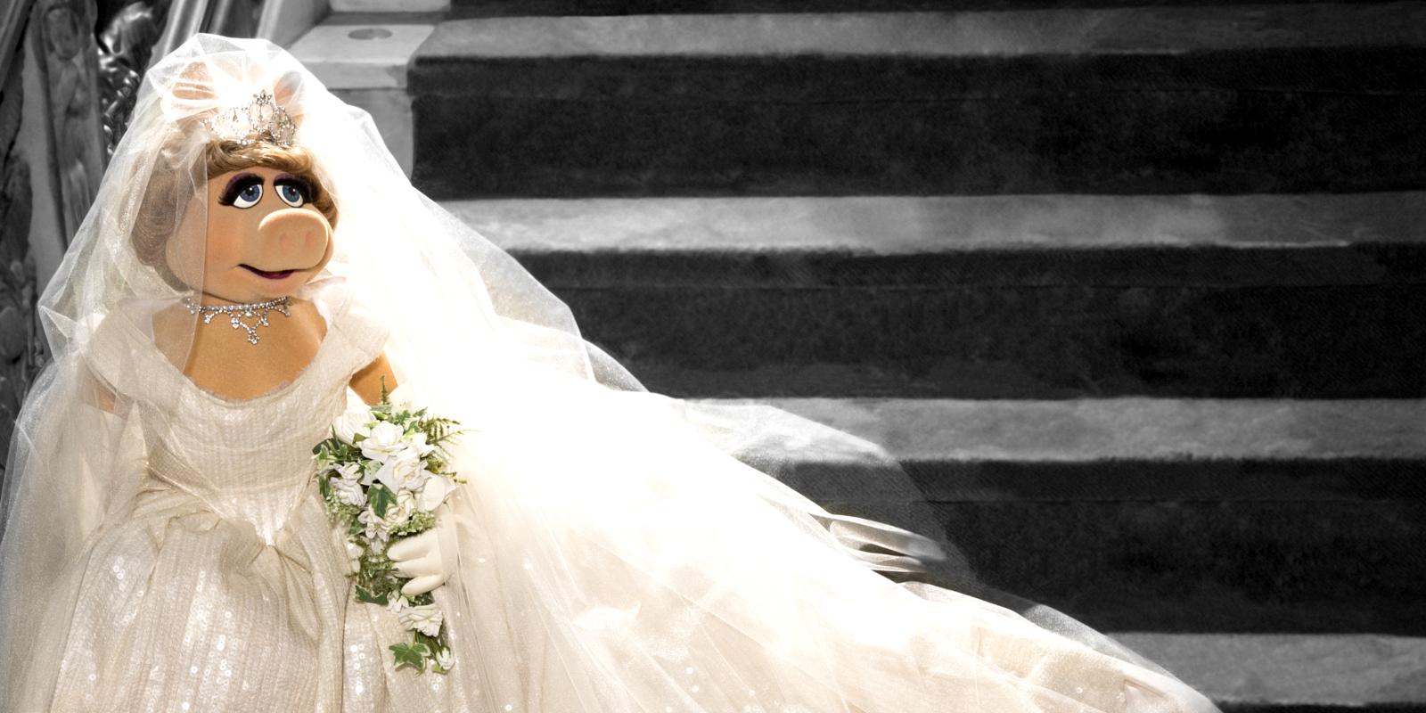 Muppets' Miss Piggy wedding dress designed by Vivienne Westwood